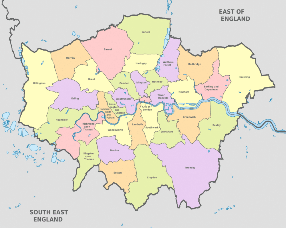 Cartes et plans détaillés de Londres