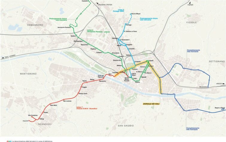 Cartes et plans détaillés de Florence
