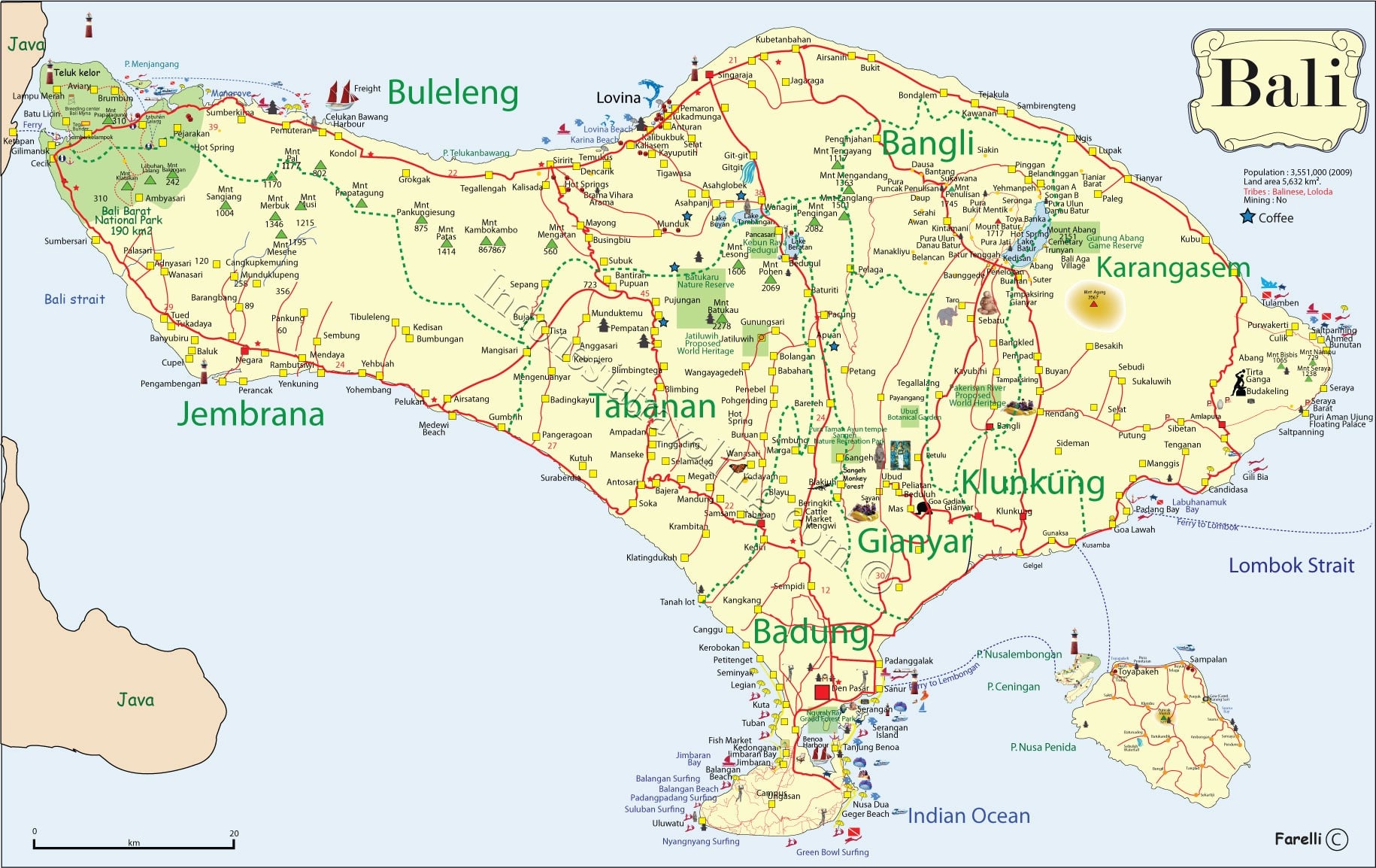 Cartes Et Plans D taill s De Bali