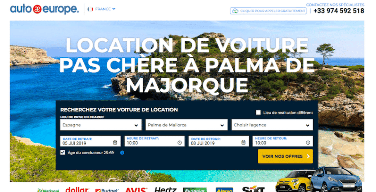 Auto Europe, site de location de voiture : Avis et Test