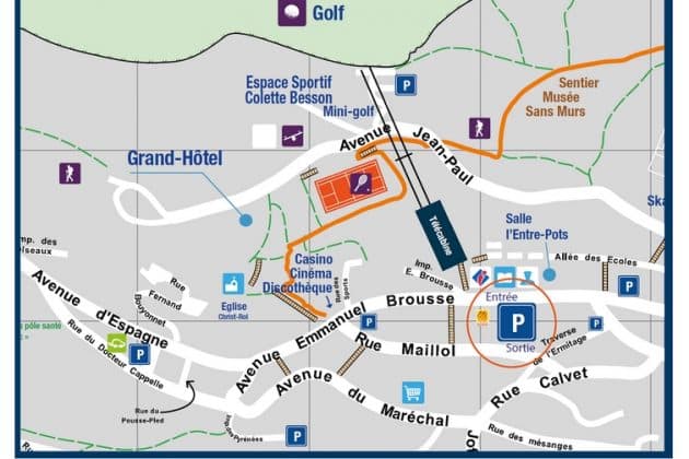 Cartes et plans détaillés de la station de ski de Font Romeu