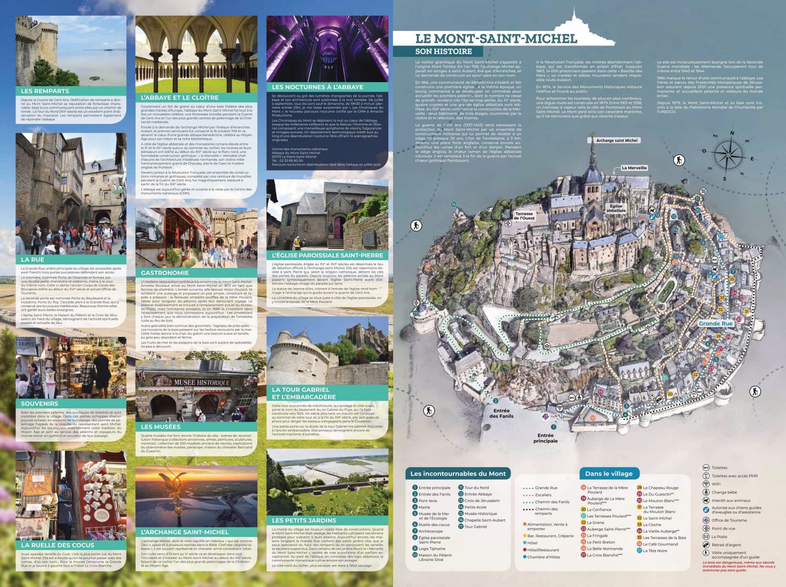 Cartes et plans détaillés du Mont-Saint-Michel