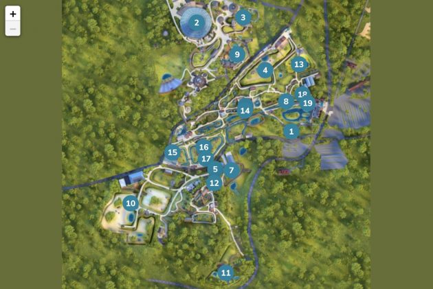 Cartes et plans détaillés du Zoo de Beauval