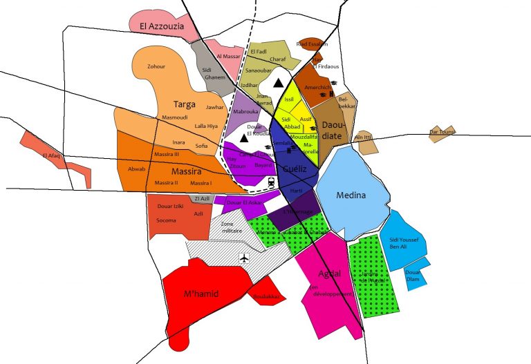 Cartes et plans détaillés de Marrakech