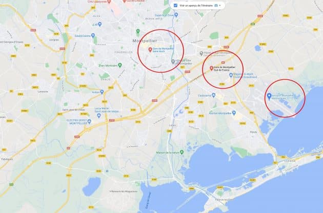 Cartes et plans détaillés de Montpellier