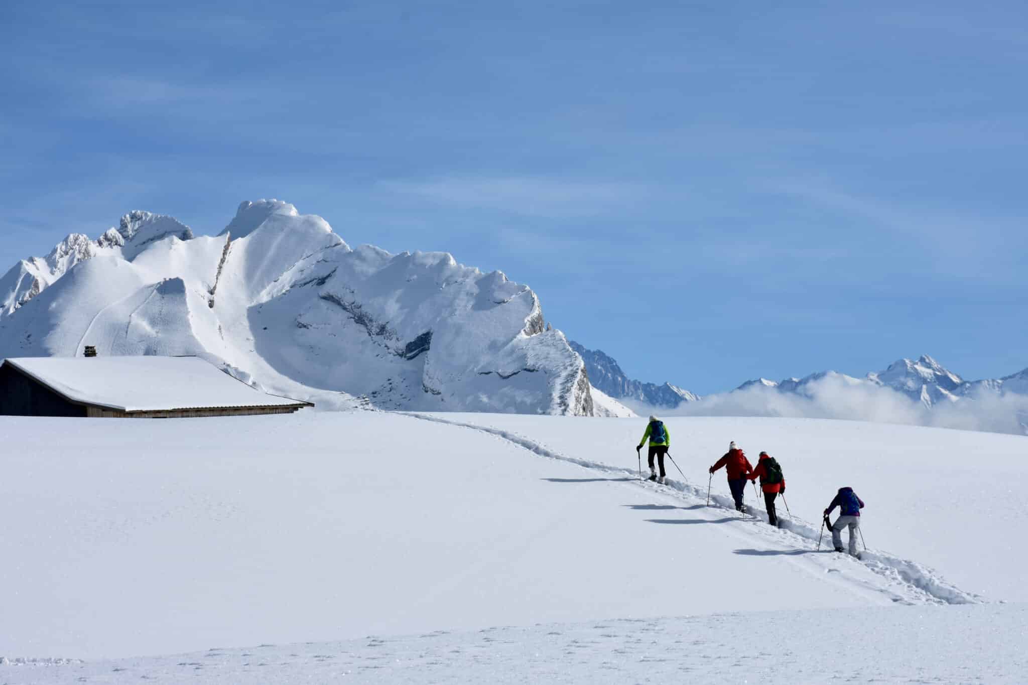 Les 4 meilleures randonnées en raquettes à La Clusaz