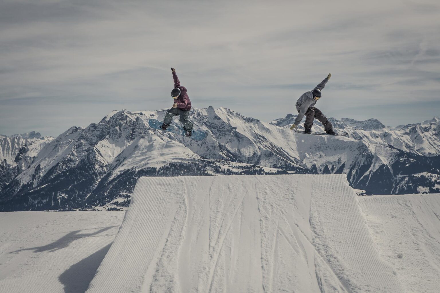 Les 6 plus beaux snowparks dans les Alpes